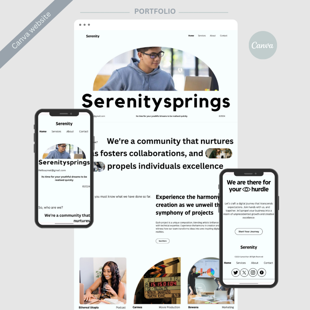 Canva Community Website Template
