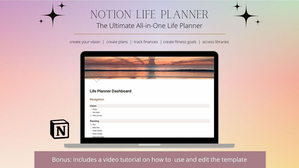 The Ultimate All-in-One NOTION Life Planner