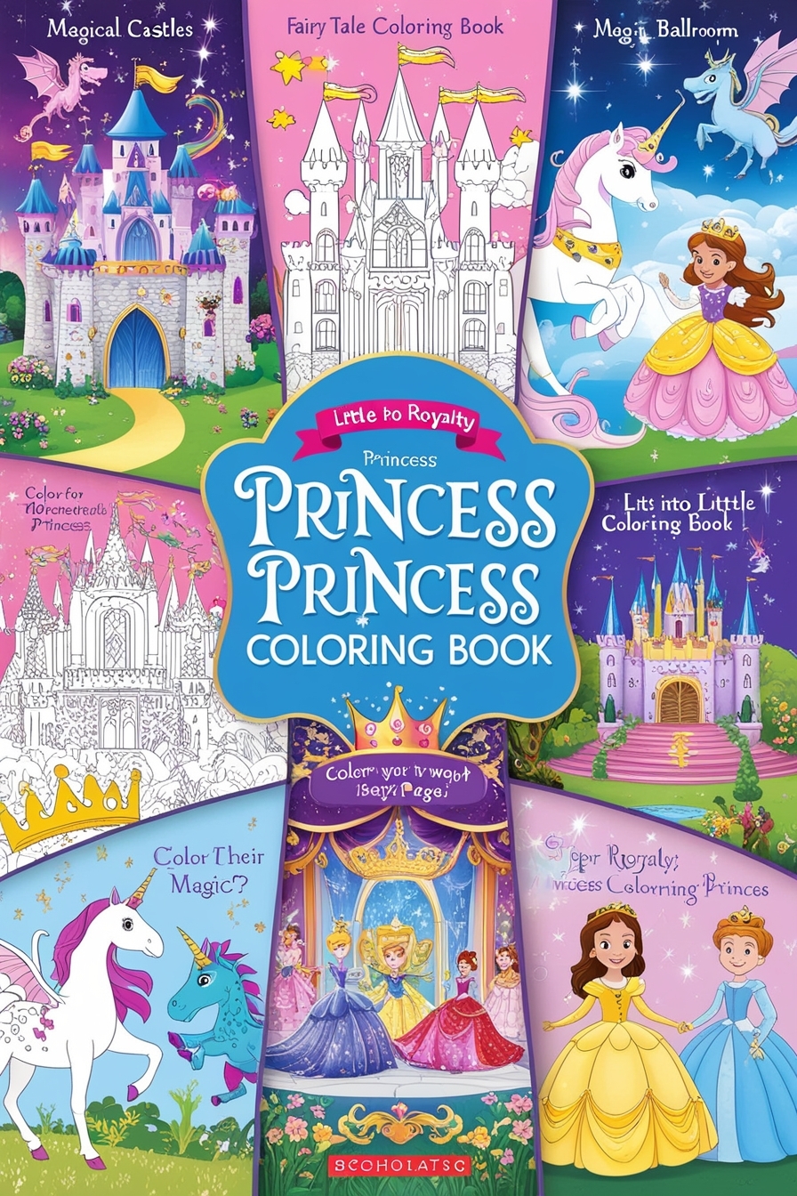 Princess Coloring Pages book