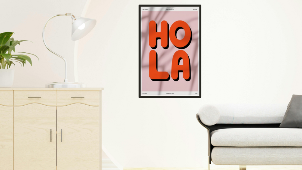 Fun and Playful Wall Art – Hola Wall Art – Modern Wall Art