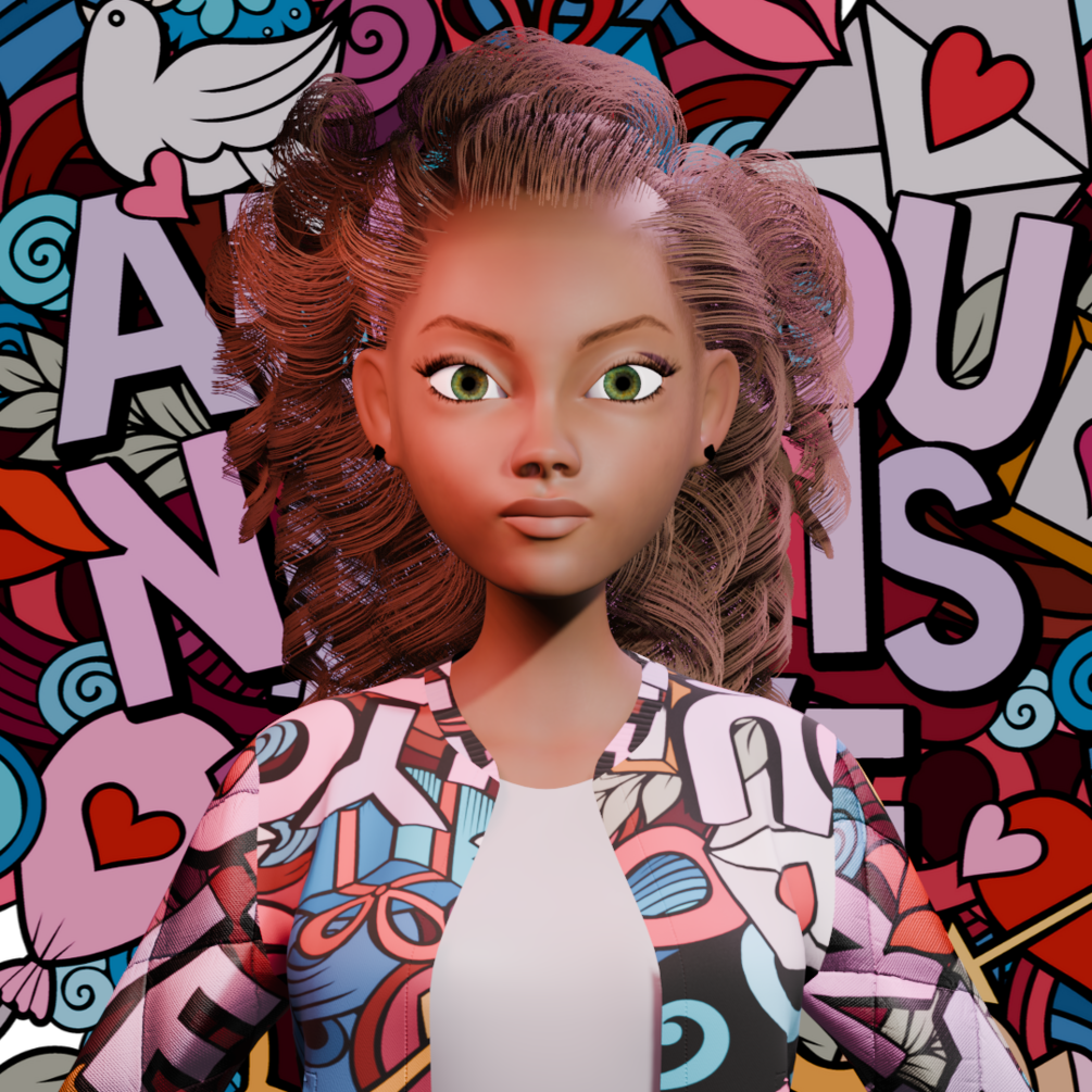 3D Character Model "Vee"