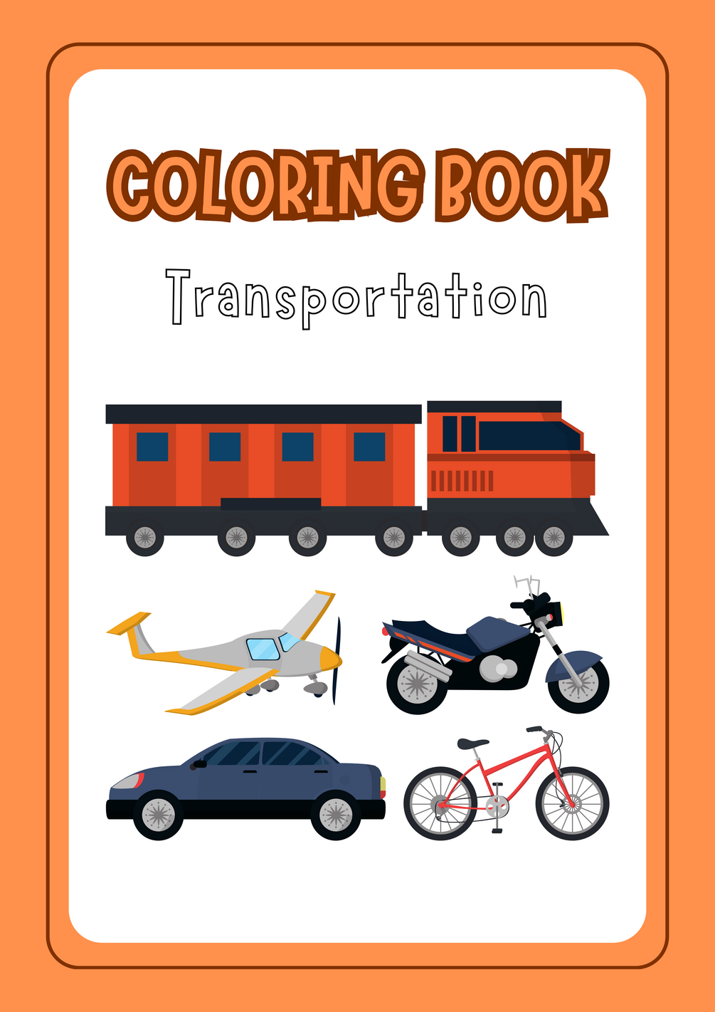 Zoom & Color: Fun Vehicle Coloring Book for Kids