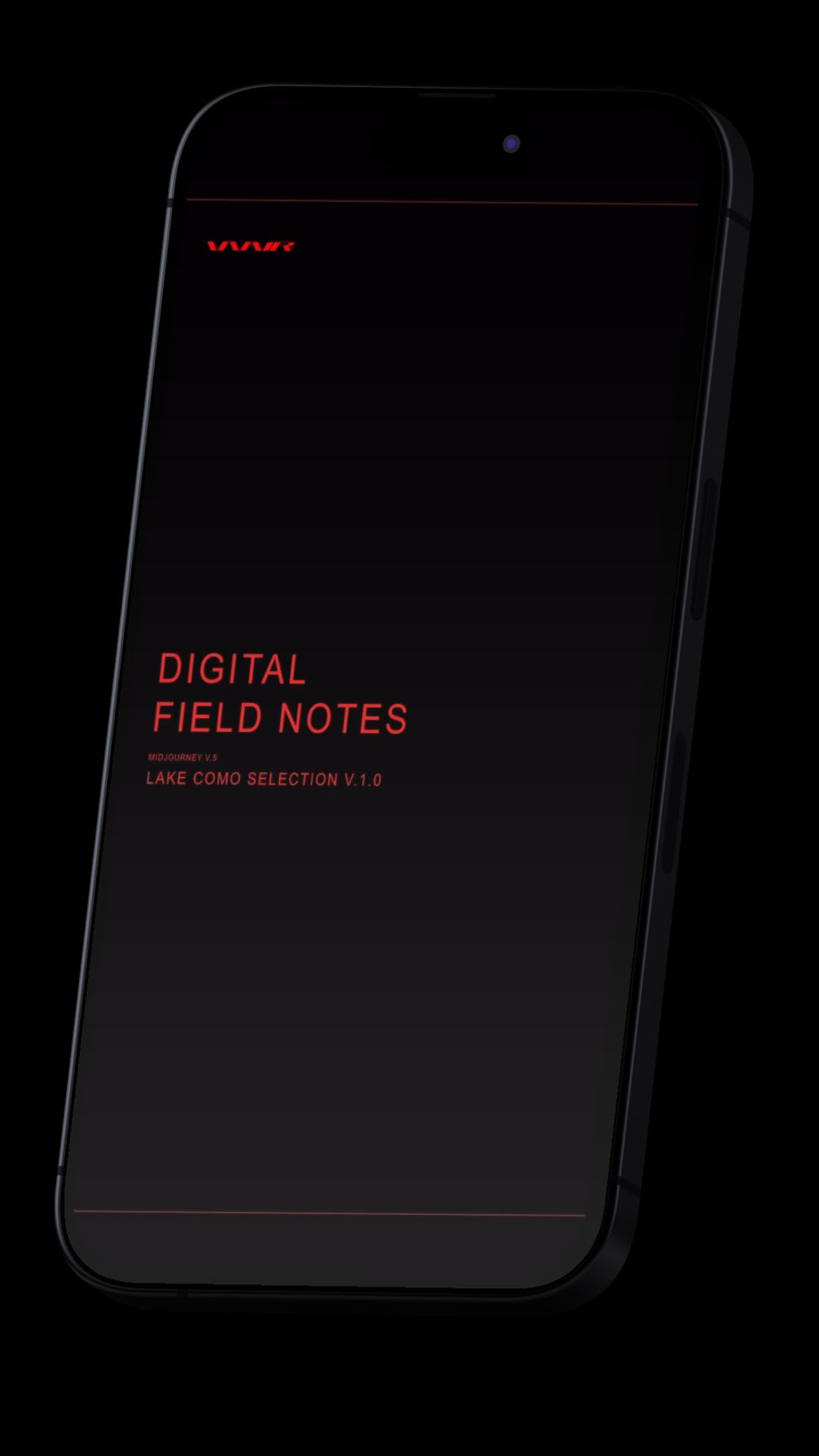 VVVR // DIGITAL FIELD NOTES / LAKE COMO SELECTION