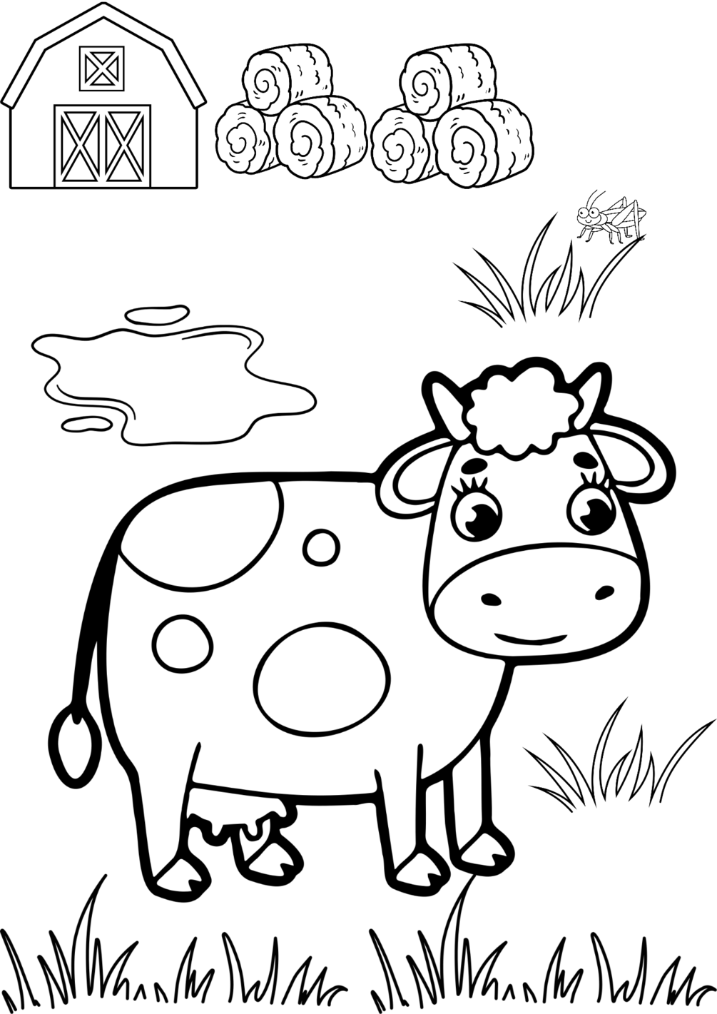 Farmyard Colors: A Fun Farm Animal Coloring Book