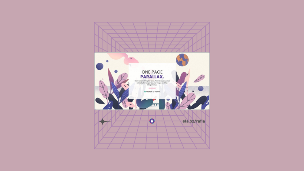 Rafia — One Page Parallax Portfolio