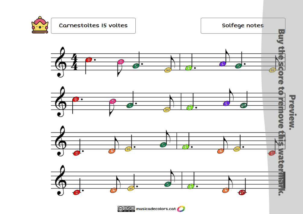 Carnestoltes 15 voltes. Color Score. Bomwhackers