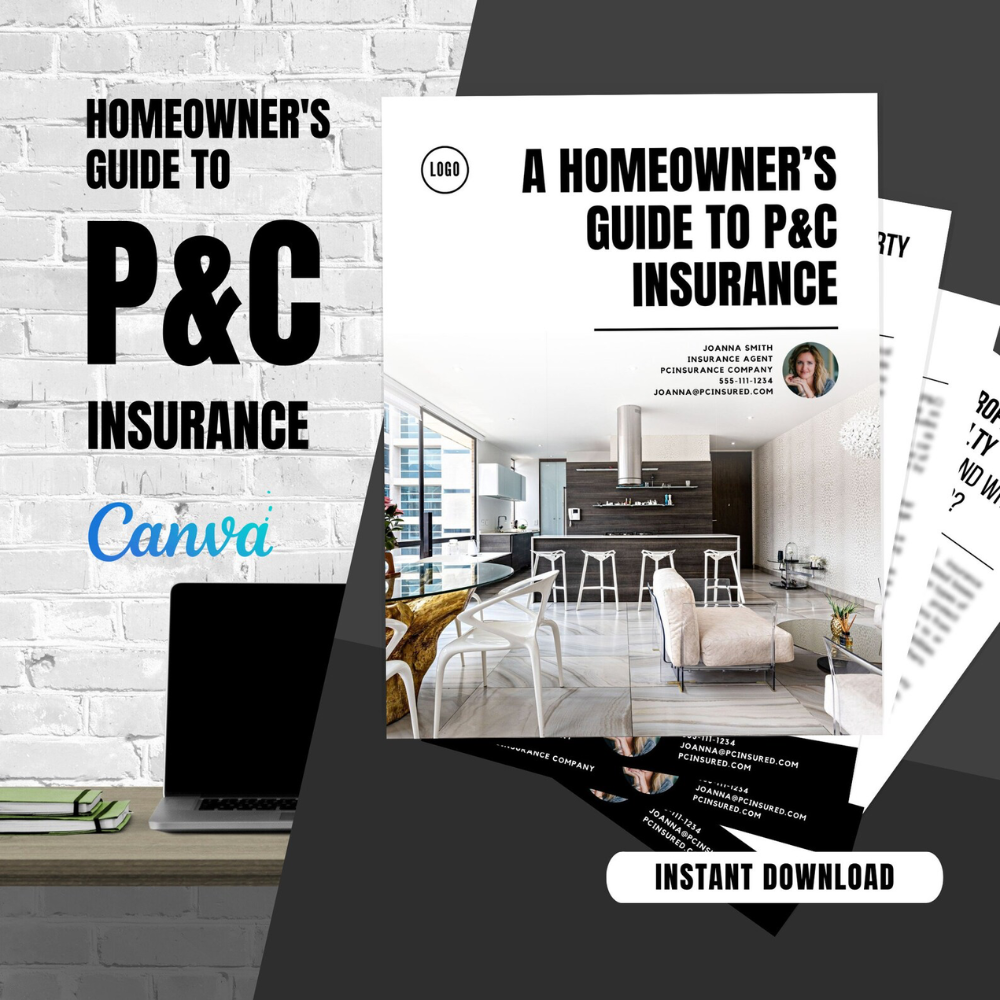 Editable Home Owner Guide to P&C Insurance for Insurance Agents ...