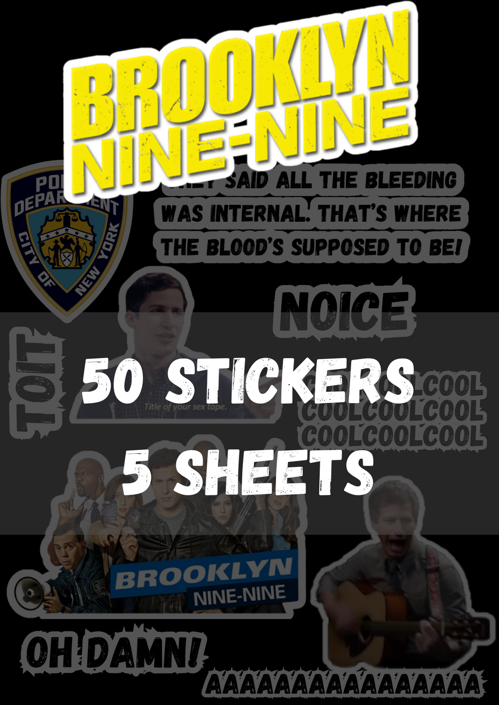 Brooklyn-99 Sticker Sheet