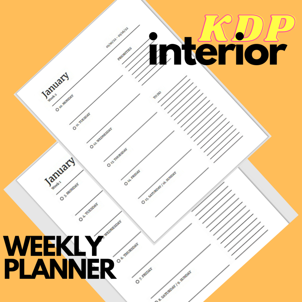 Weekly Planner 53 WEEKS FOR 2022