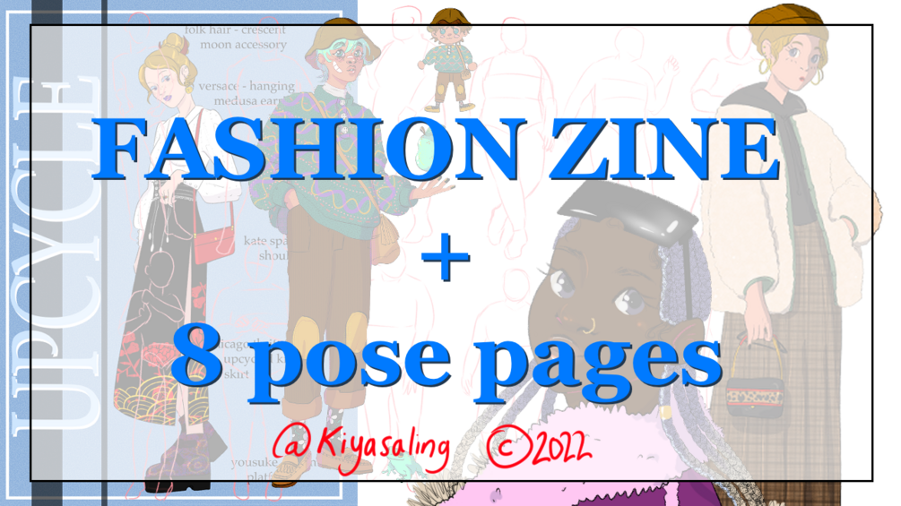 Fashion Zine + 8 Pose Pages