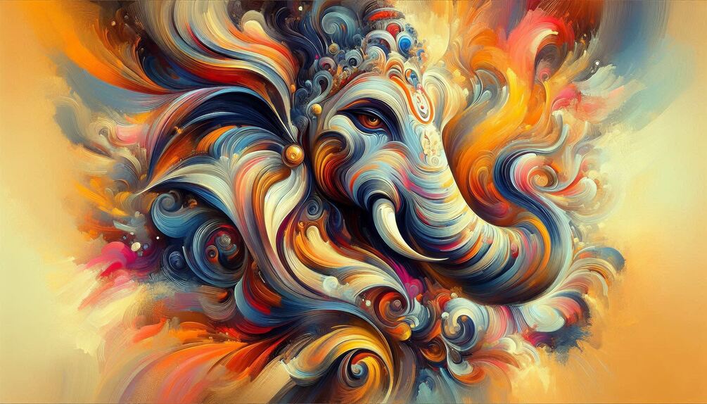 🎨 Dive into the Divine: Abstract Expression Images of Gods #AbstractArt ...
