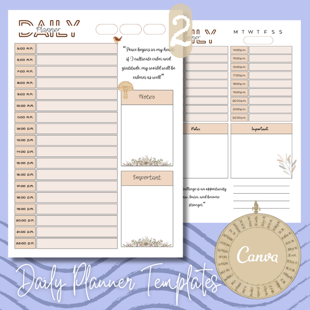 Daily Planner|Editable