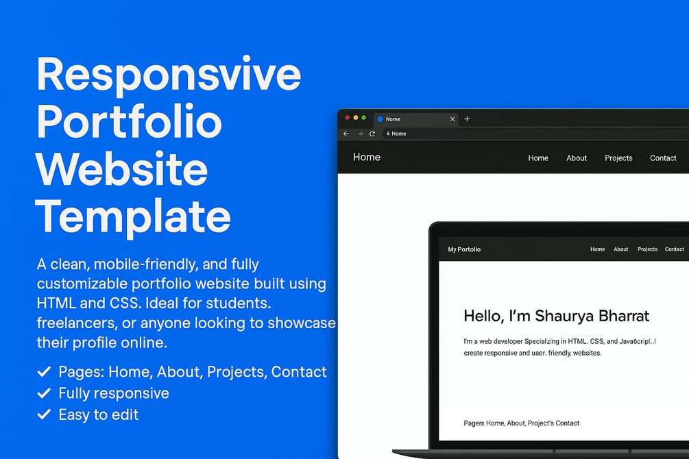 Responsive Portfolio Website Template