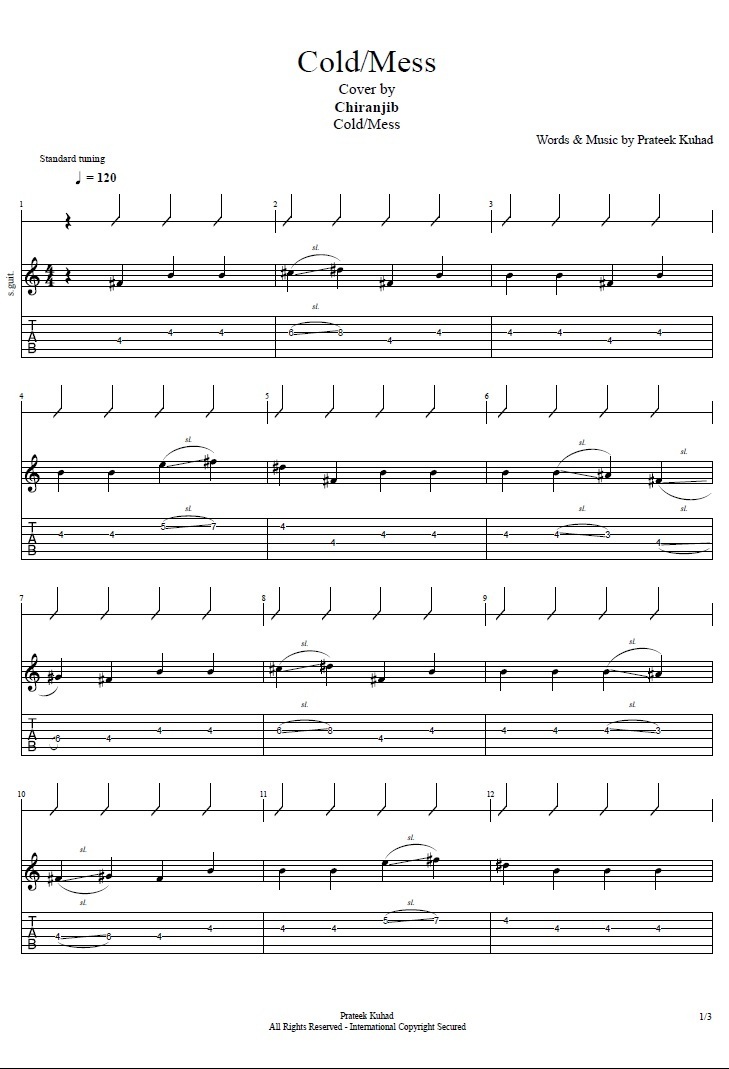 Prateek Kuhad - Cold/Mess (Acoustic Cover) by Chiranjib