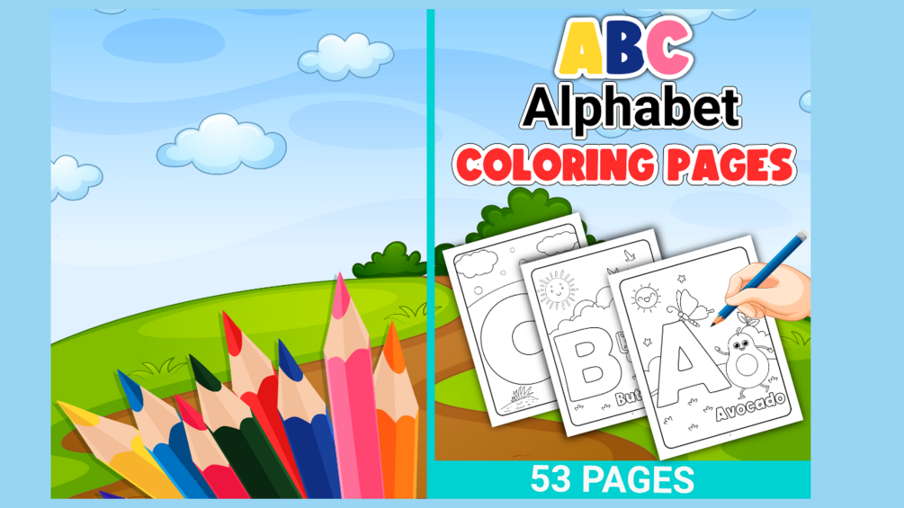 ABC Alphabet Coloring Pages for Kids
