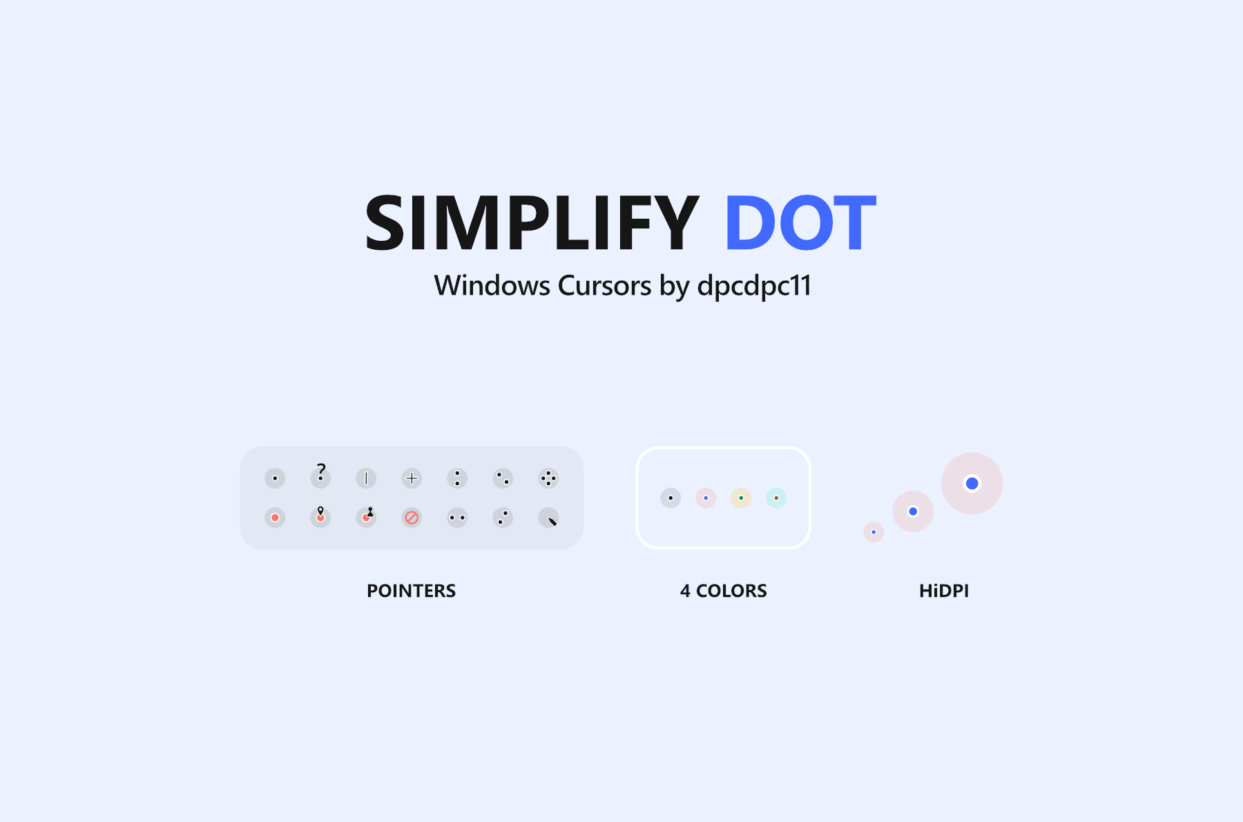 Simplify Dot Cursor - New Colors Update! - dpcdpc11