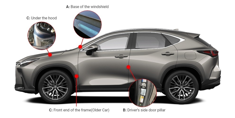 how to read lexus vin