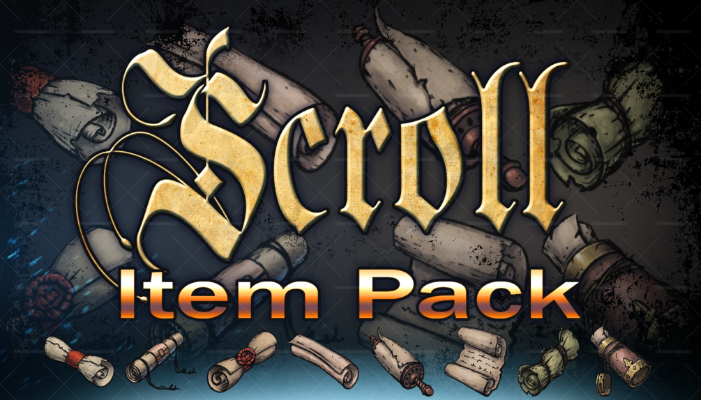 Scrolls Icon Pack - 2D Game Asset