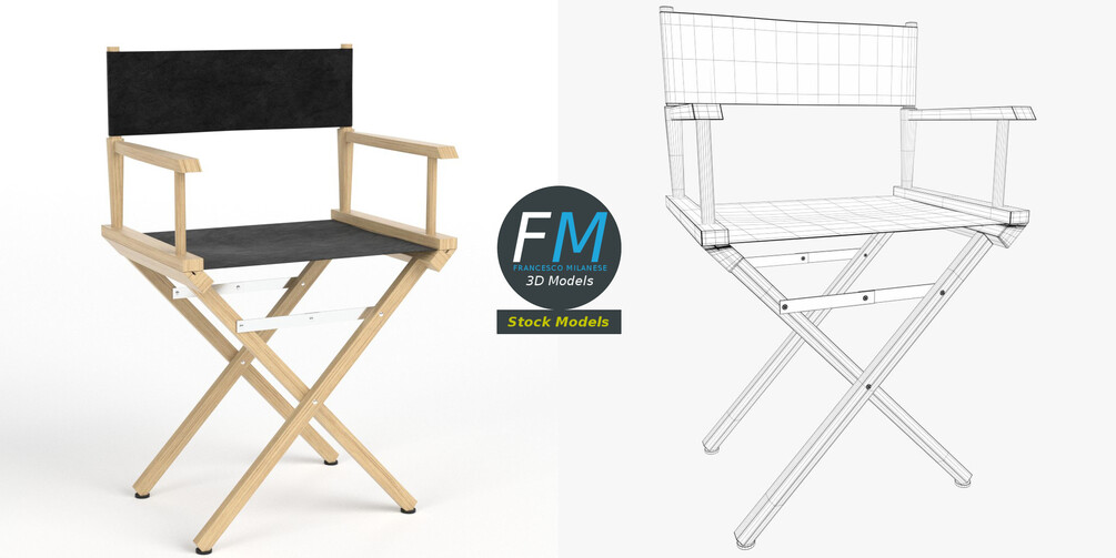 3D MODEL - Director chair