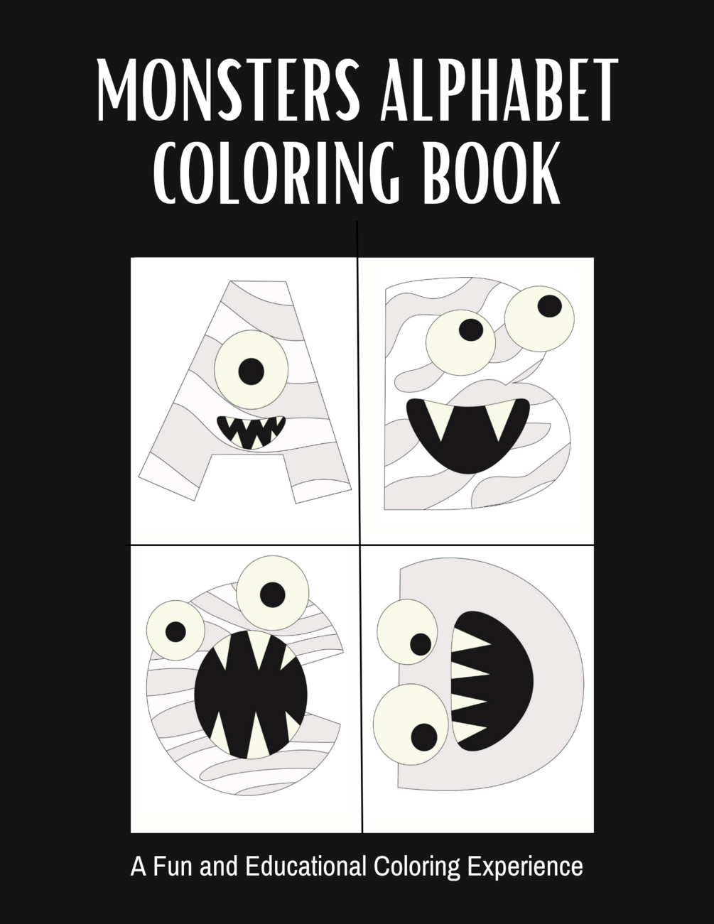 Monster Alphabet Coloring Pages