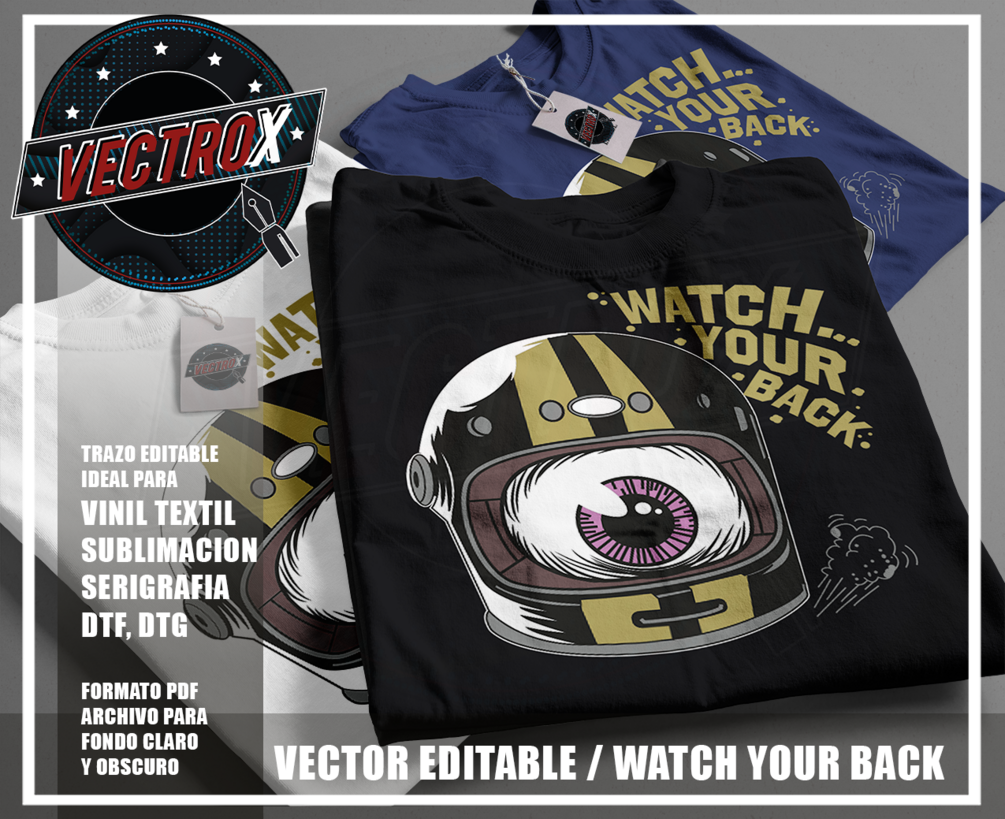Vector Editable - Watch Your Back