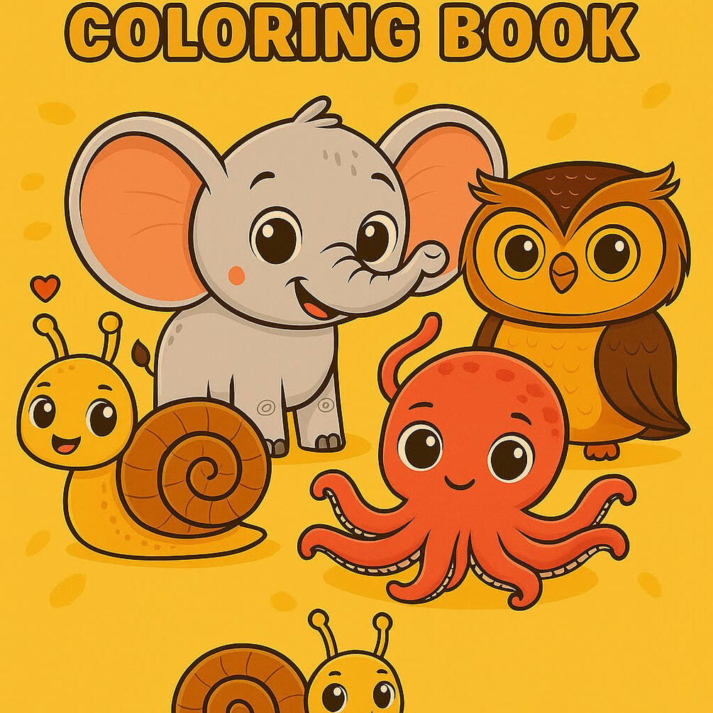 Cute Animal Coloring Book