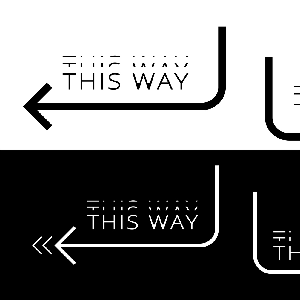 Luxury black arrow icons, Various packaging malls symbols, Motion ...