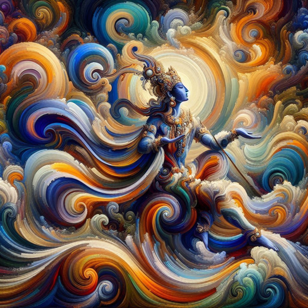 🌟Unleash the Divine: Abstract Expression Image of Gods 🎨