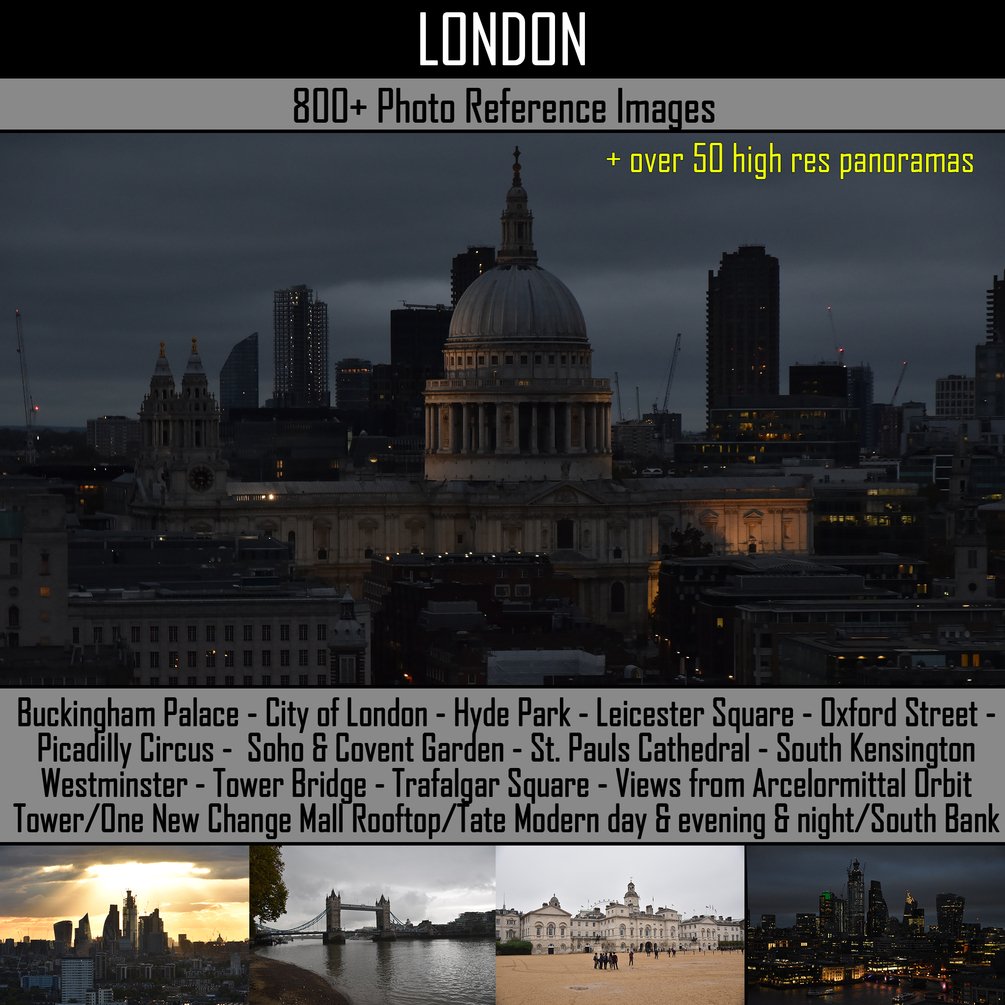 LONDON - 800+ Photo Reference Images (+ over 50 high res panoramas)
