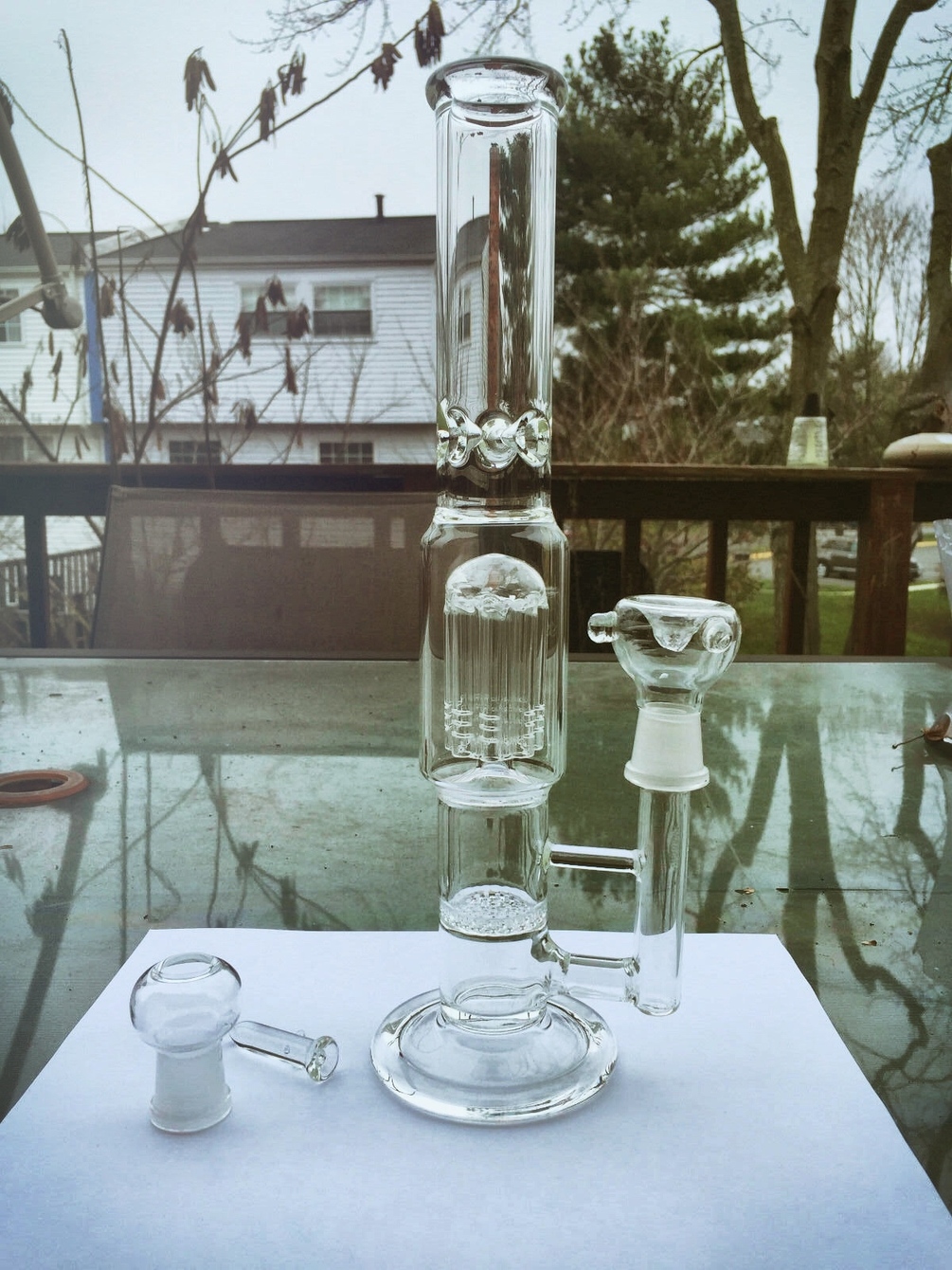 Clear 12.5'iNch Water-Pipe by Wavey & Co