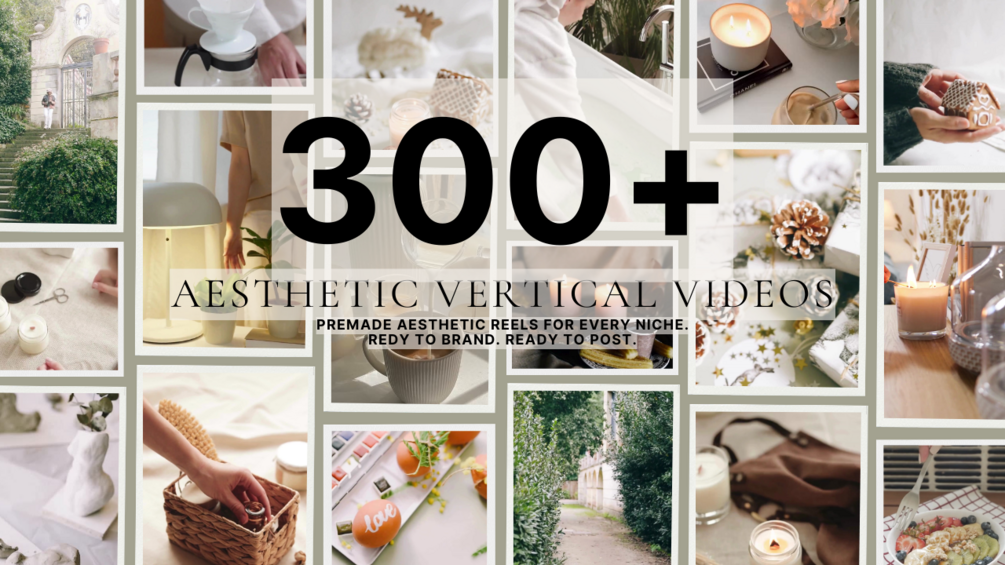 Aesthetic Reels Bundle Vol. 2 – 300+ Vertical MP4 Videos + 3 Quote Reel ...
