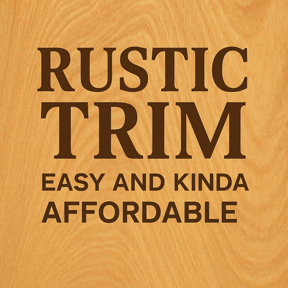 Rustic Trim-Easy and Kinda Affordable