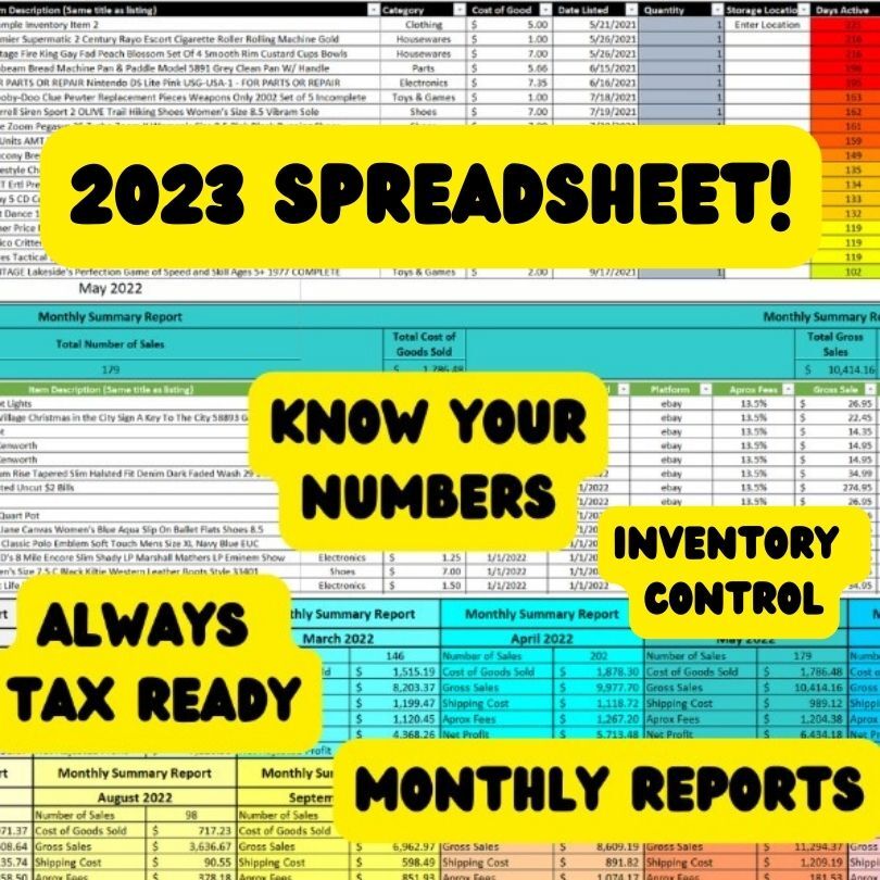 Flippd Spreadsheet 2023 Basic for Excel by Hustlin Hooks