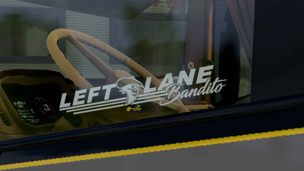 Scania ng Window Sticker (Left Lane Bandito)