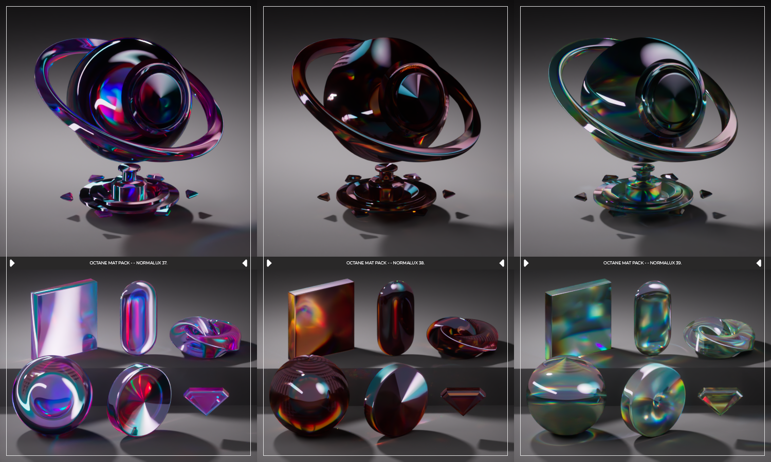 Octane Material Pack for Cinema4D - Normalux - 144 MAT