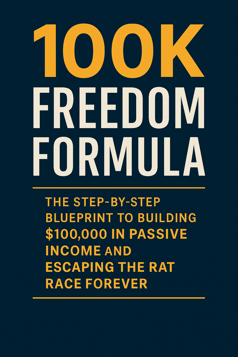100K Freedom Formula: The Step-by-Step Blueprint to Building $100,000 in Passive Income and ...