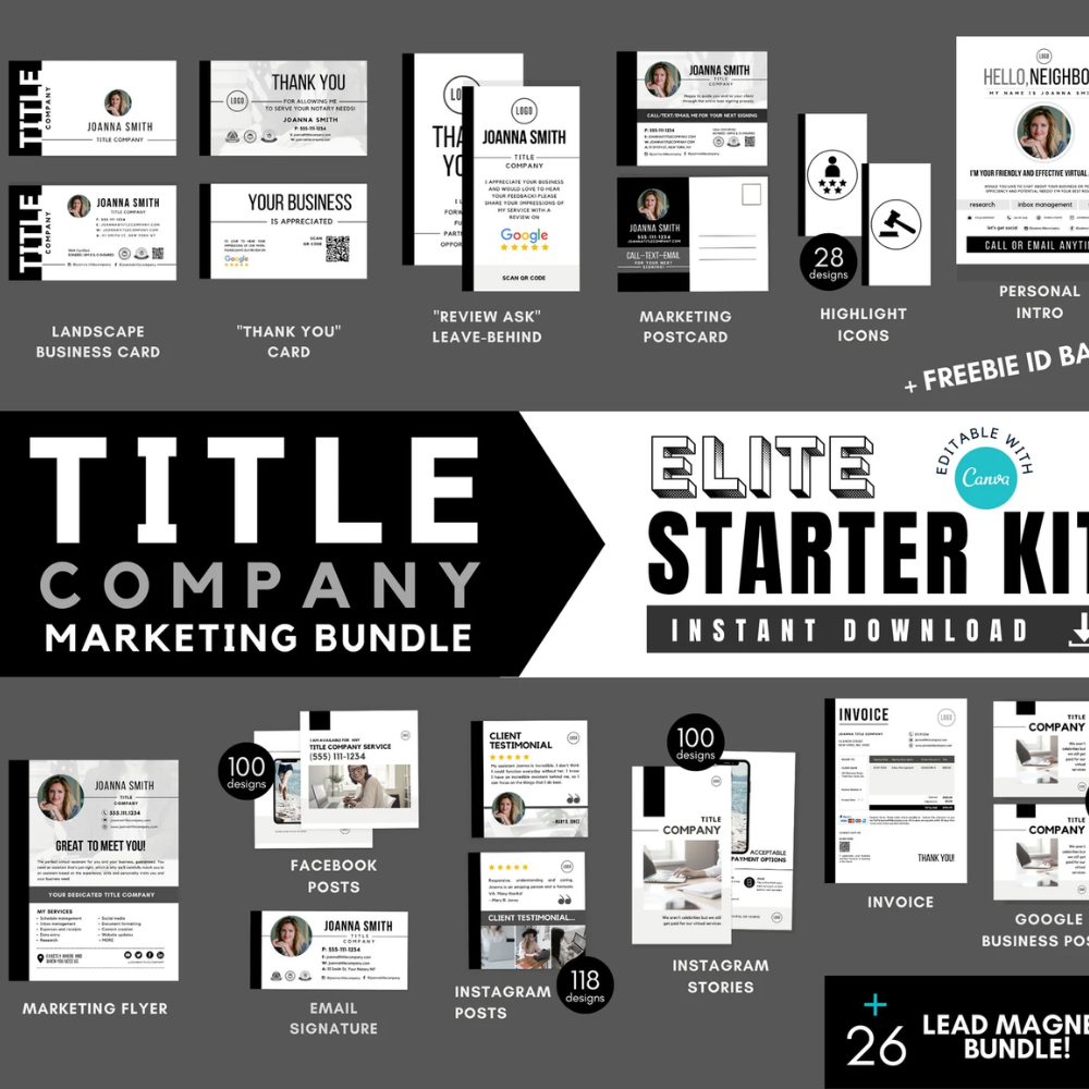 Complete Marketing Starter Kit for Title Company | Title Specialist ...