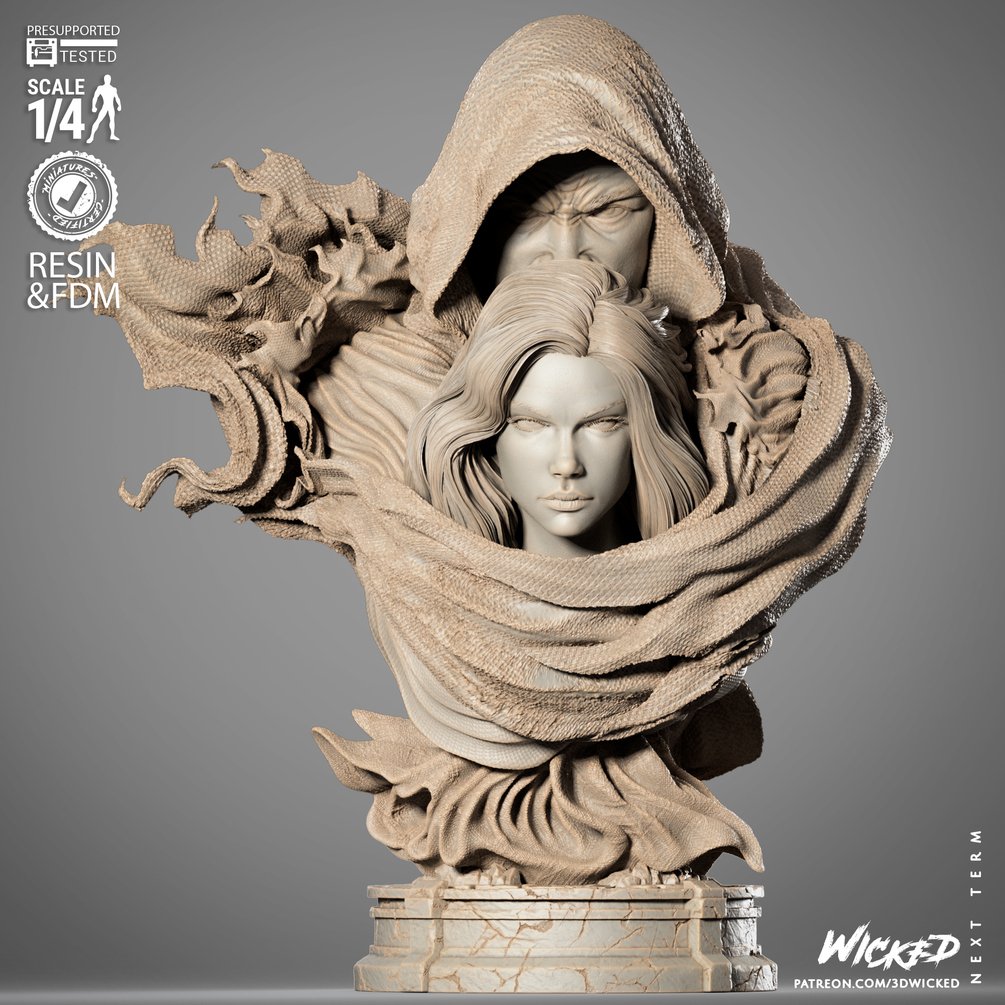 Wicked Marvel Cloak and Dagger Portrait Bust: Tested and ready for 3D ...