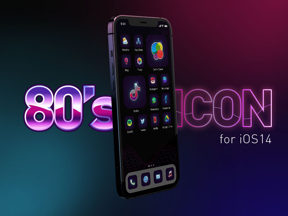 iOS 14 Icons - 80s Inspired Theme