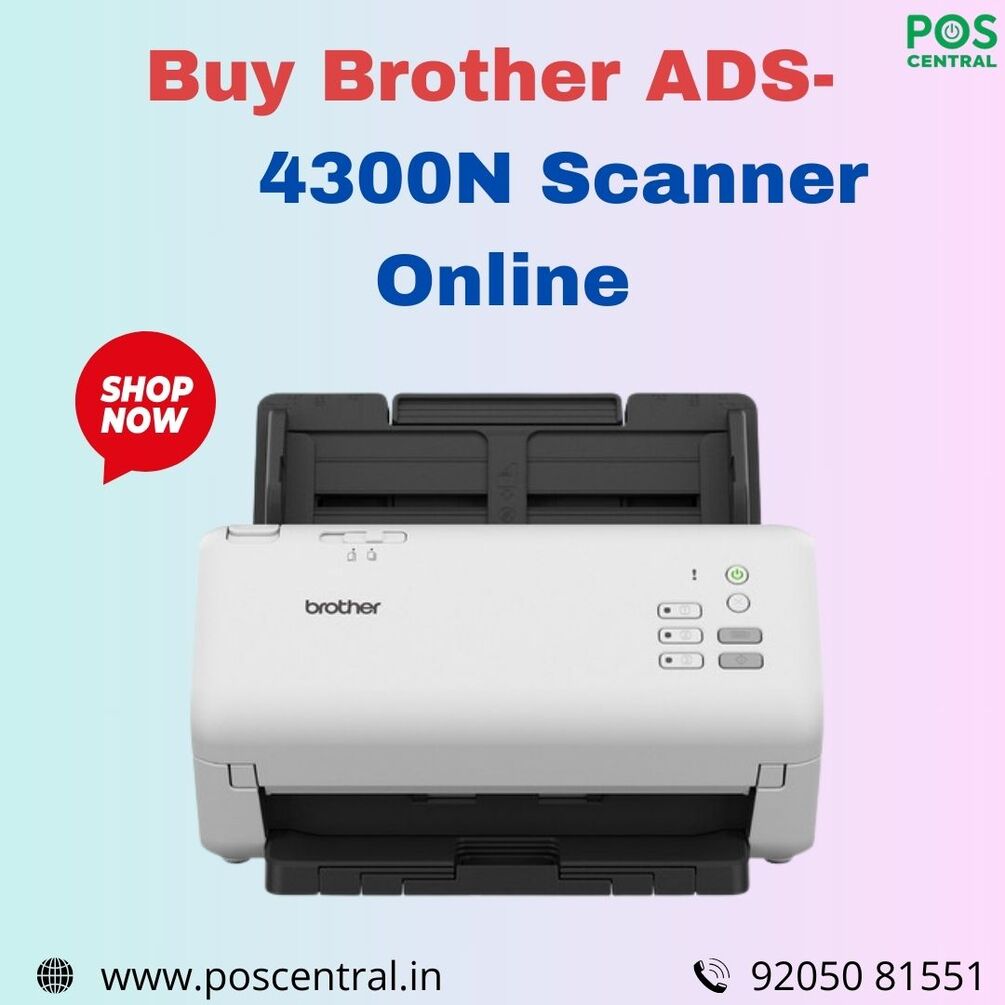 Brother ADS-4300N Desktop Scanner: Perfect for High-Volume Scanning Tasks