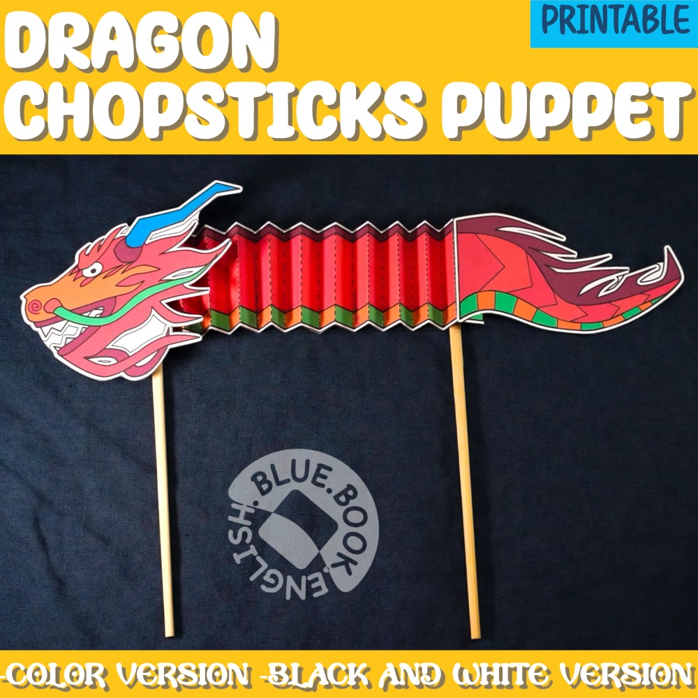 Dragon Chopstick Puppet Craft | Chinese Zodiac | Chinese New Year 2025