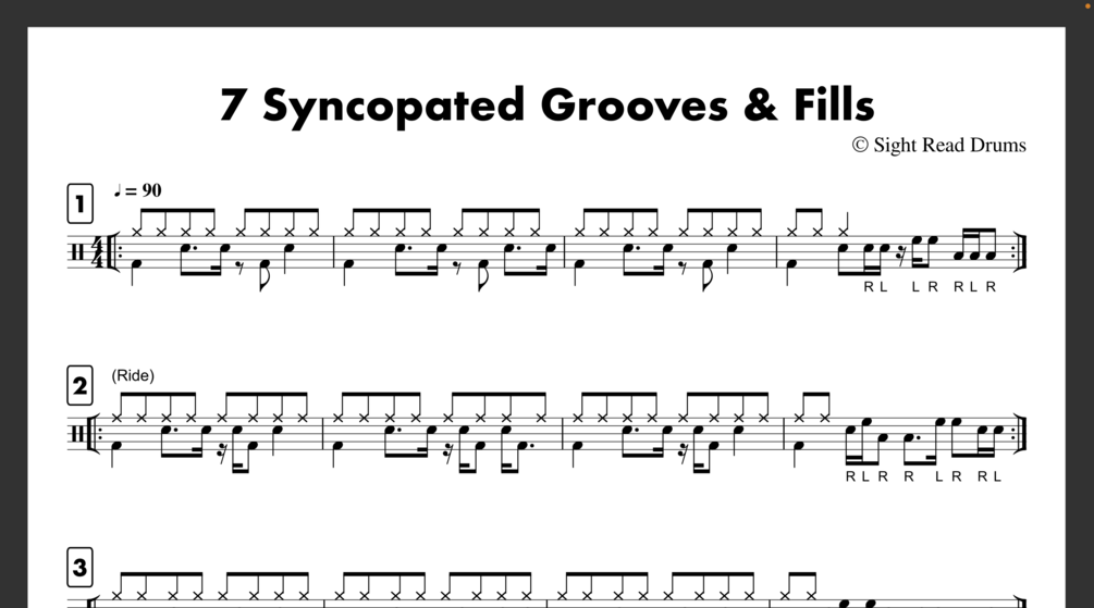 7 Syncopated Grooves & Fills