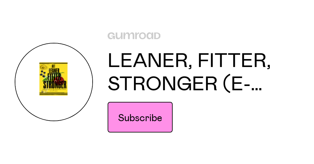 LEANER, FITTER, STRONGER (E-BOOK)