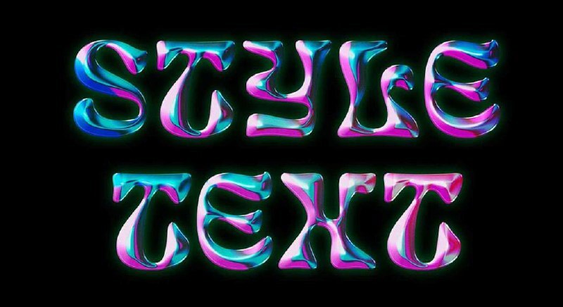 Splash Y2K - 3D Abstract Shapes+ Bright Chrome Text Effect