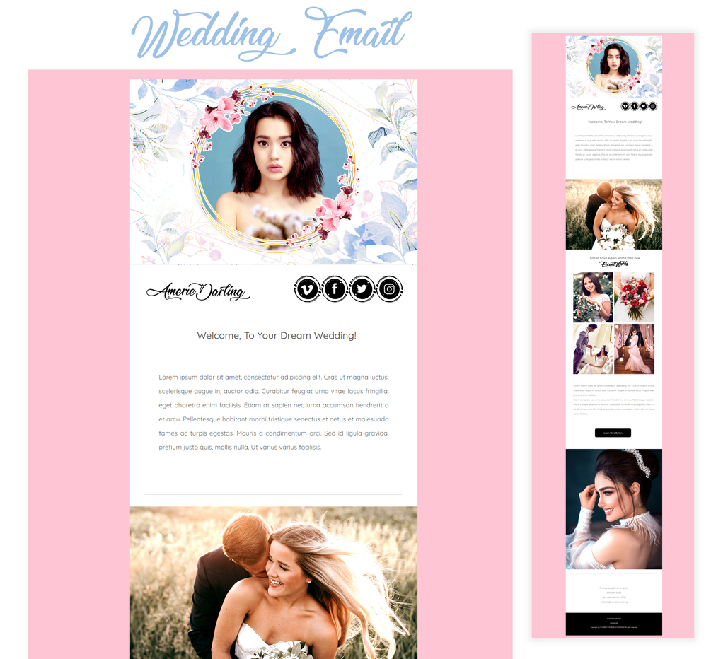 Wedding Photography Mailchimp Email Template
