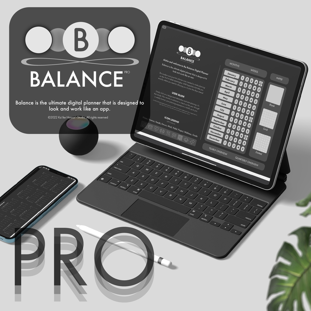 Balance Pro 2022: The Ultimate Digital Planner & Tracker
