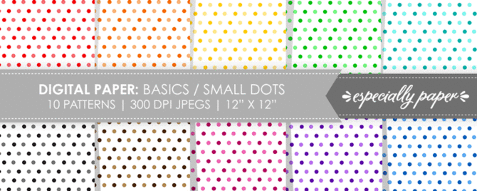 Digital Paper Basics, Small Dots