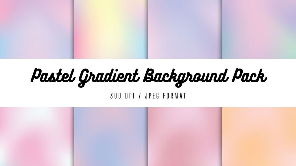 Pastel Gradient Background Pack