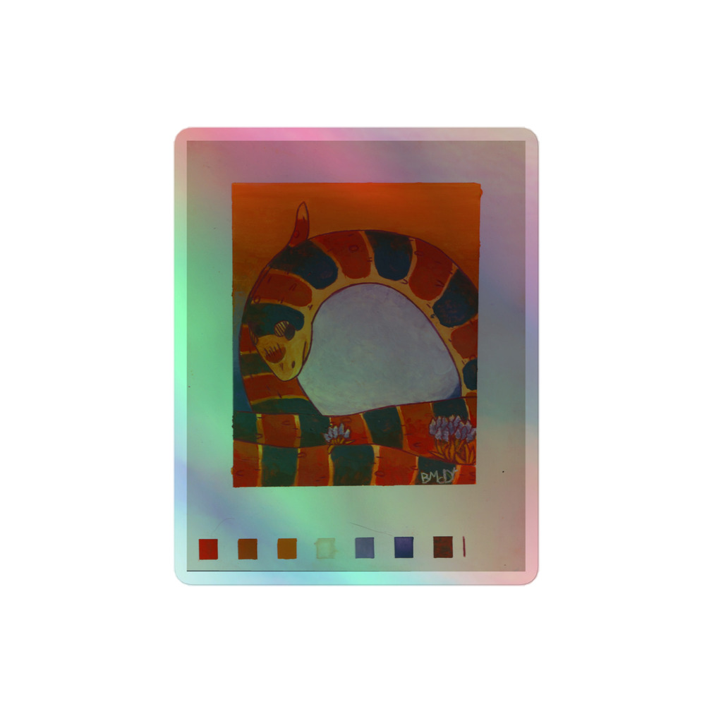 Holo Snake Garden Sticker Medium