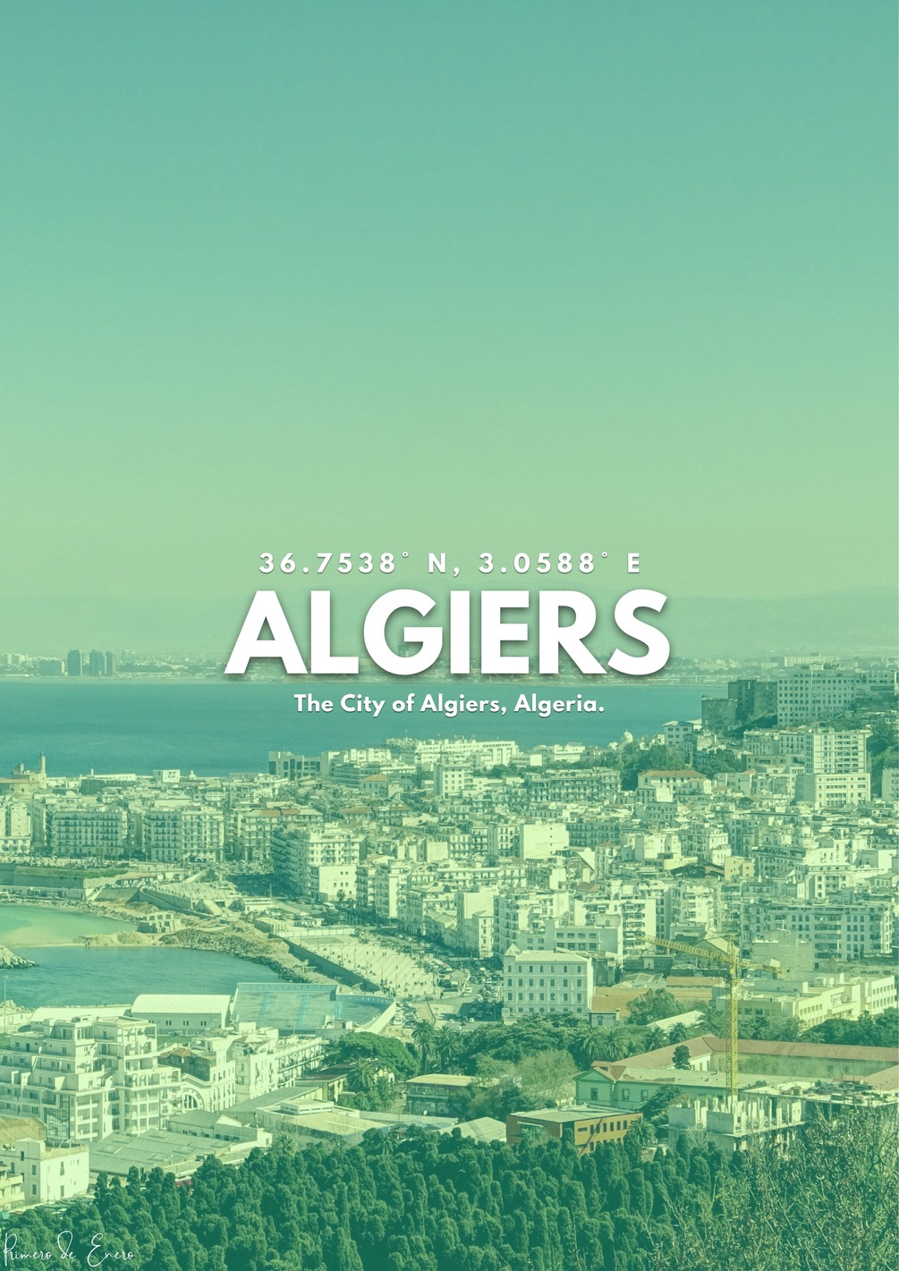 Algiers Wall Art Print - Printable Travel Poster - Instant Download